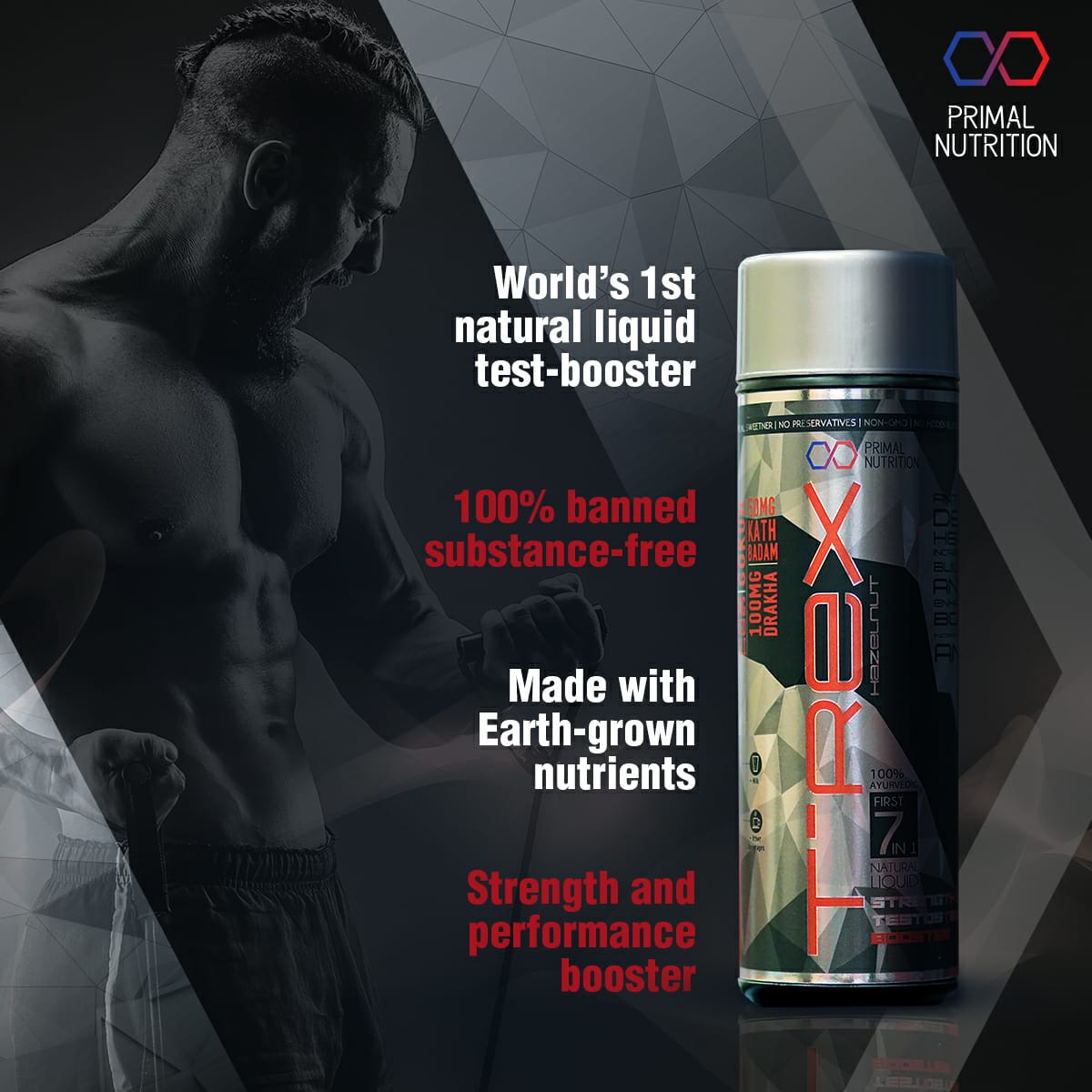 T REX - Strength & Performance Booster | 50 Servings | Liquid | Made W ...